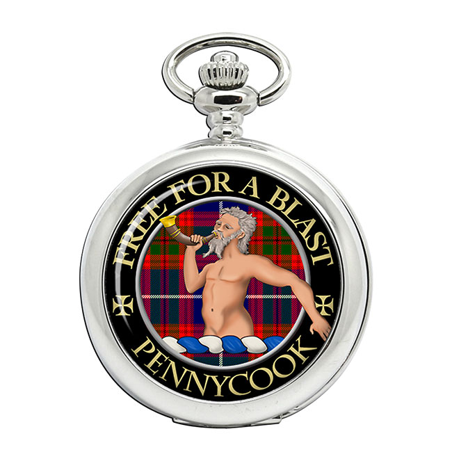 Pennycook Scottish Clan Crest Pocket Watch - Family Crests