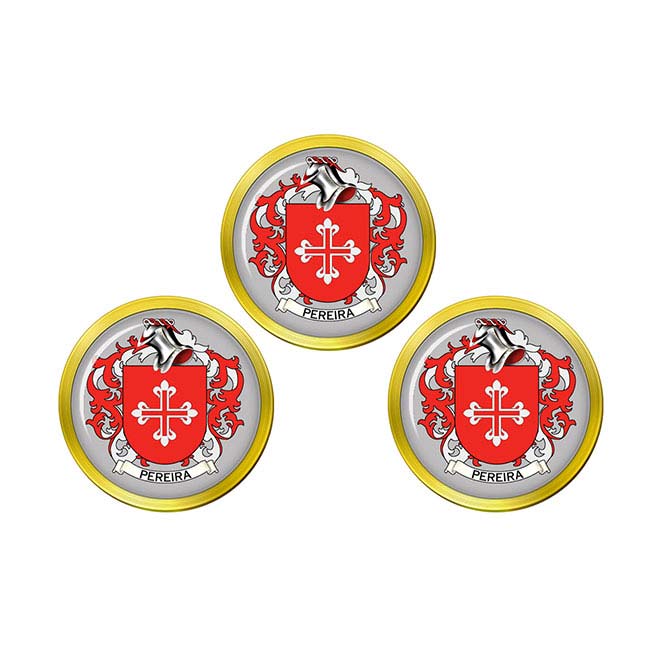 Pereira (Portugal) Coat of Arms Golf Ball Markers - Family Crests