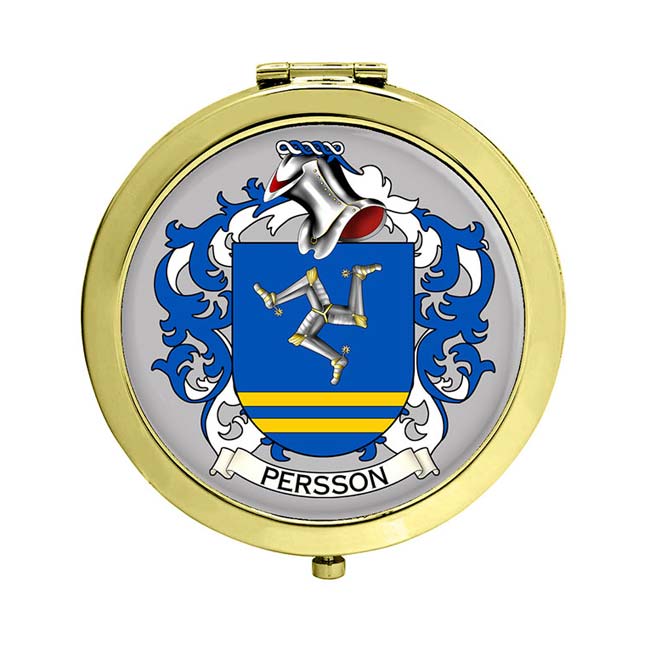 Persson (Sweden) Coat of Arms Compact Mirror - Family Crests