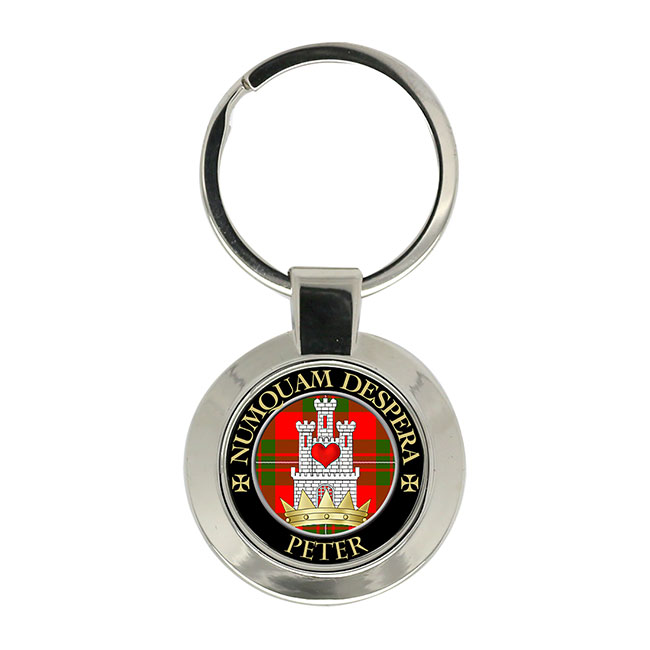 Peter Scottish Clan Crest Key Ring - Family Crests