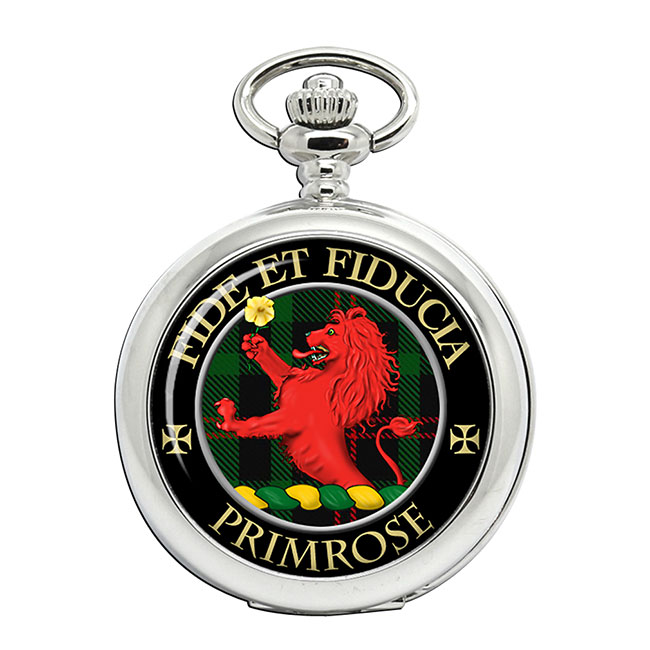 Primrose Scottish Clan Crest Pocket Watch - Family Crests