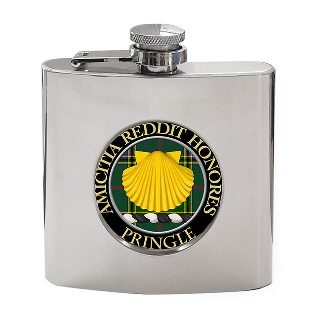 Pringle Scottish Clan Crest Hip Flask - Family Crests