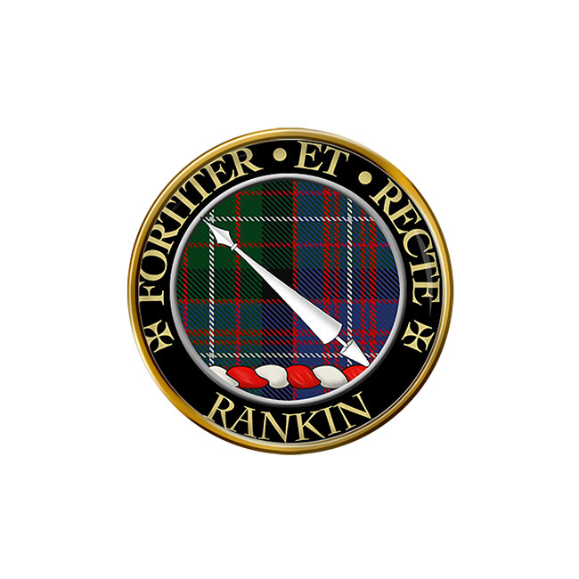 Rankin Scottish Clan Crest Pin Badge - Family Crests