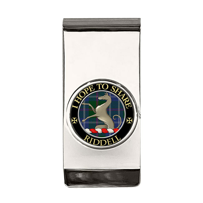Riddell Scottish Clan Crest Money Clip - Family Crests