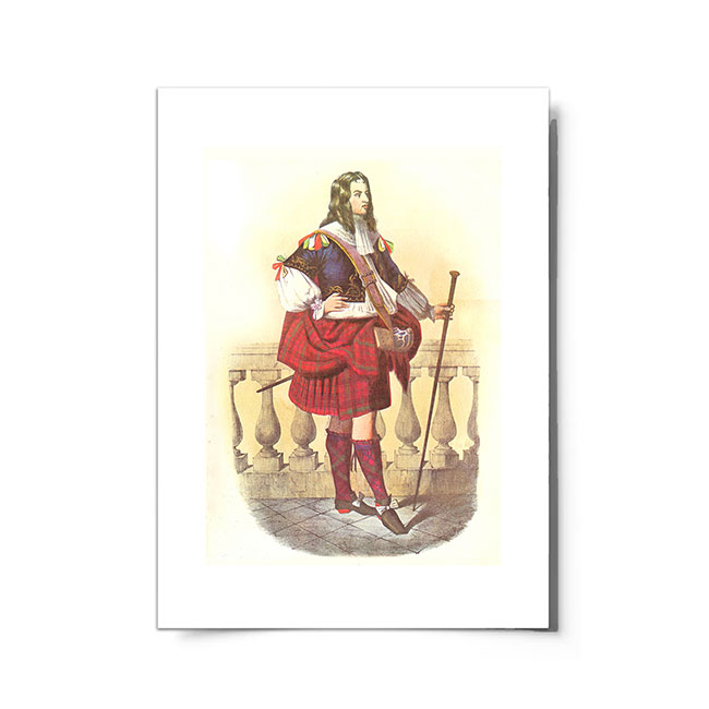 Robertson Scottish Clansman Ready to Frame Print - Family Crests