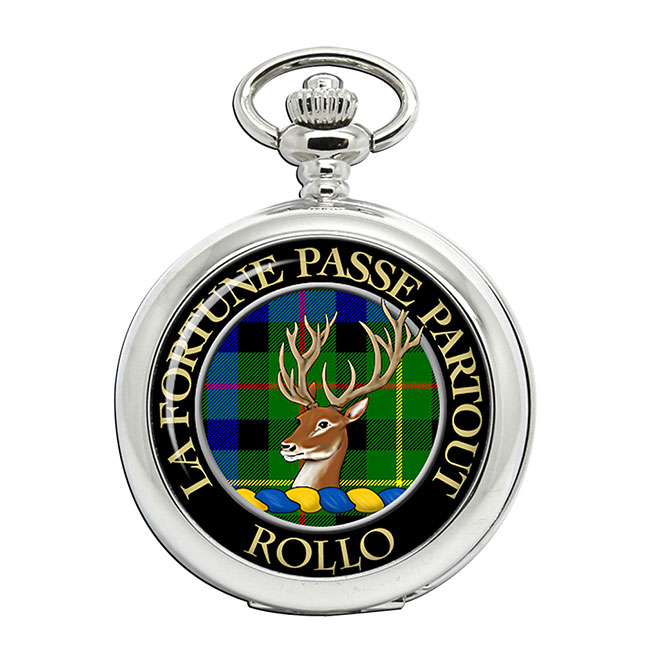 Rollo Scottish Clan Crest Pocket Watch - Family Crests
