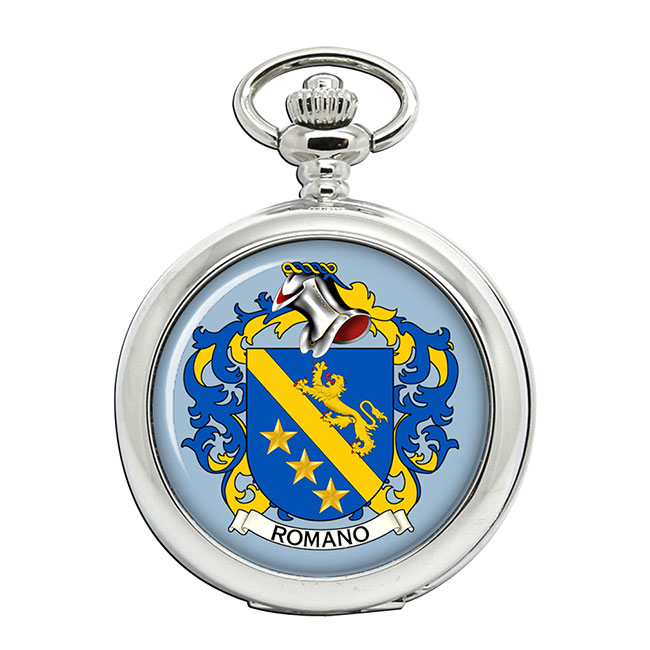Romano (Italy) Coat of Arms Pocket Watch - Family Crests