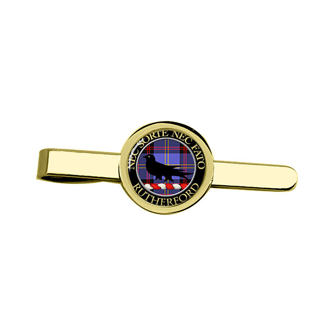 Rutherford Scottish Clan Crest Tie Clip - Family Crests
