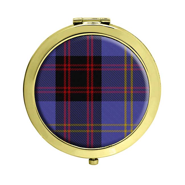 Rutherford Scottish Tartan Compact Mirror - Family Crests