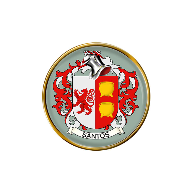 Santos (Portugal) Coat of Arms Pin Badge - Family Crests