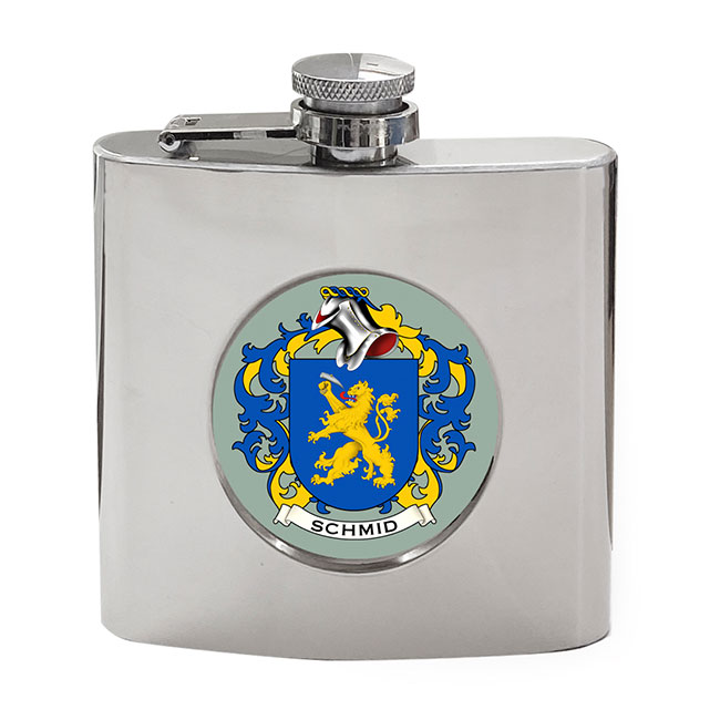 Schmid (Swiss) Coat of Arms Hip Flask - Family Crests