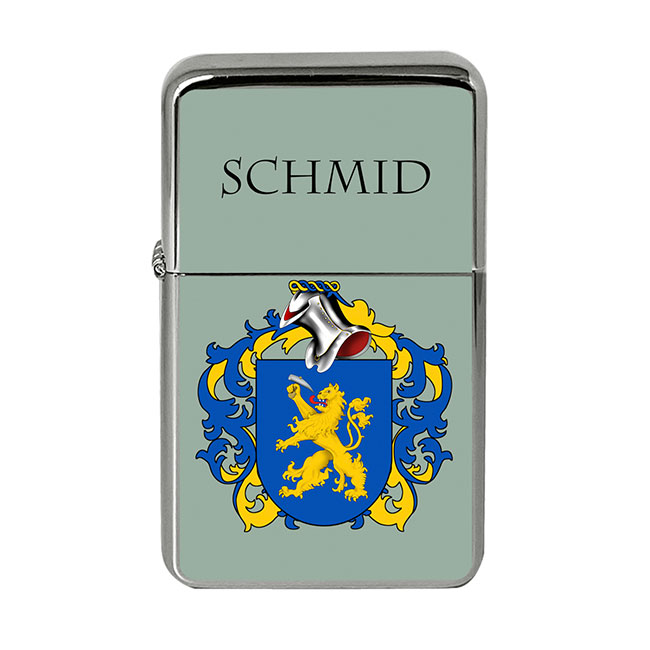 Schmid (Swiss) Coat of Arms Flip Top Lighter - Family Crests