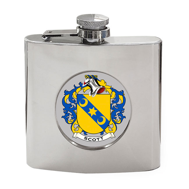 Scott (Scotland) Coat of Arms Hip Flask - Family Crests
