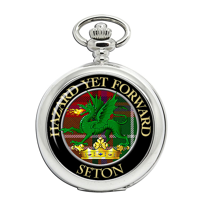 Seton Scottish Clan Crest Pocket Watch - Family Crests