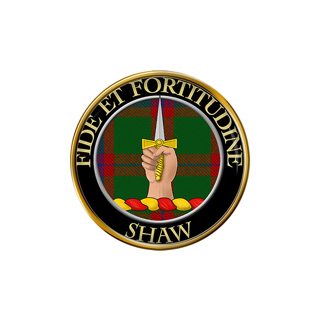 Shaw Scottish Clan Crest Pin Badge - Family Crests