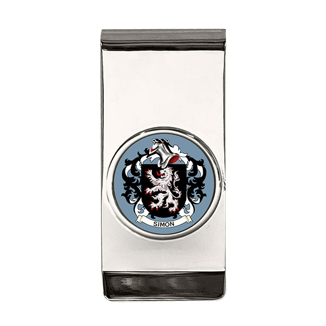 Simon (France) Coat of Arms Money Clip - Family Crests