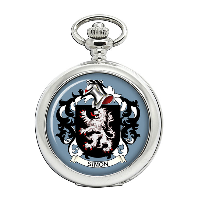 Simon (France) Coat of Arms Pocket Watch - Family Crests