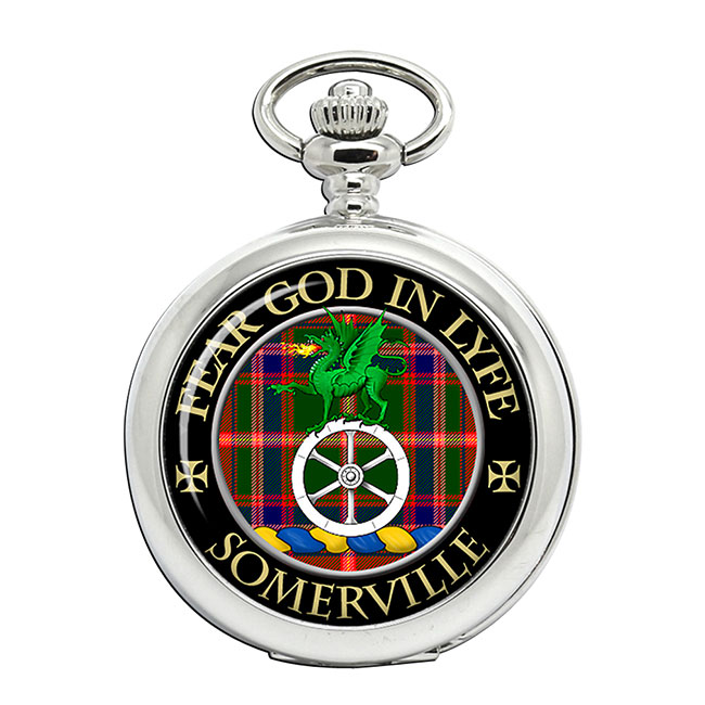 Somerville Scottish Clan Crest Pocket Watch - Family Crests