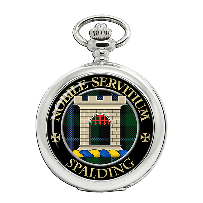 Spalding Scottish Clan Crest Pocket Watch - Family Crests