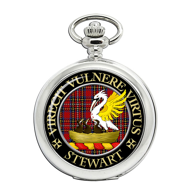 Stewart Scottish Clan Crest Pocket Watch - Family Crests
