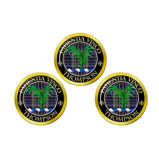 Thompson Scottish Clan Crest Golf Ball Markers - Family Crests
