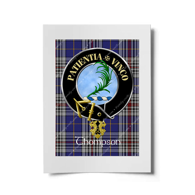 Thompson Scottish Clan Crest Ready to Frame Print - Family Crests