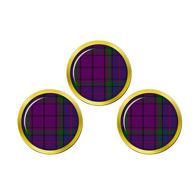 Wardlaw Scottish Tartan Golf Ball Markers - Family Crests