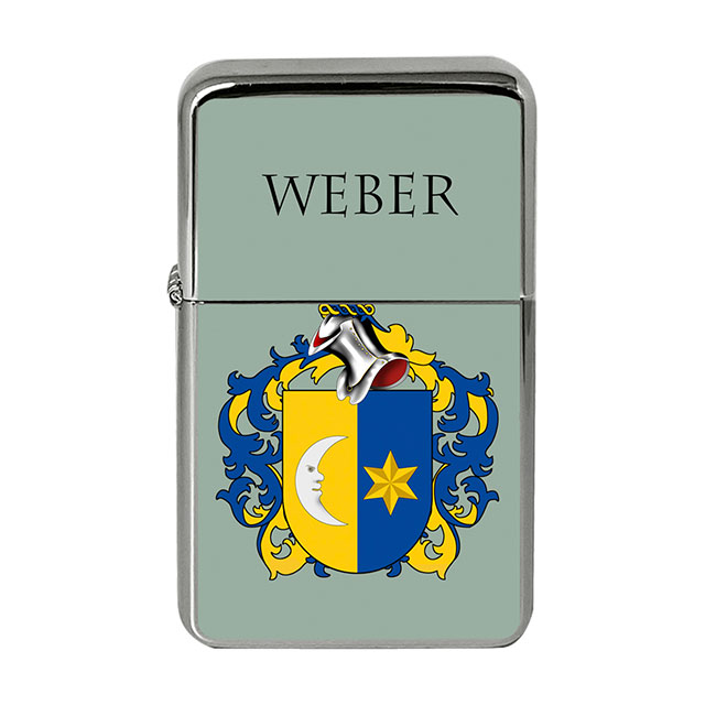 Weber (Germany) Coat of Arms Flip Top Lighter - Family Crests