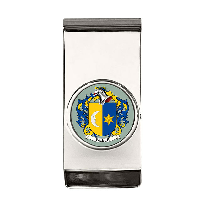 Weber (Germany) Coat of Arms Money Clip - Family Crests