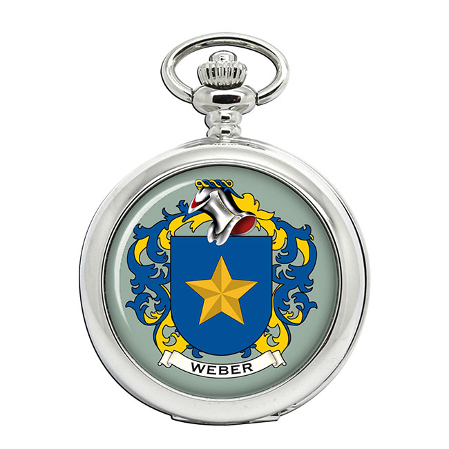 Weber (Swiss) Coat of Arms Pocket Watch - Family Crests