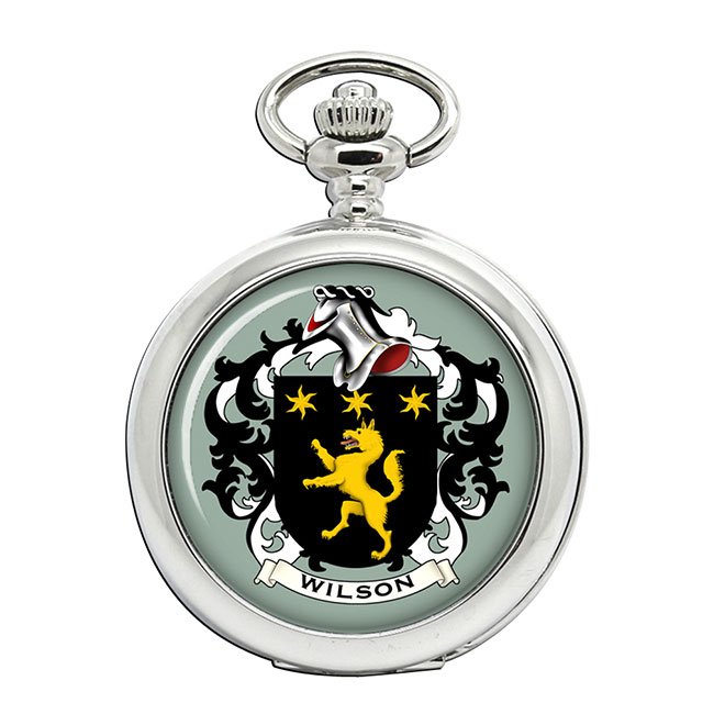 Wilson (England) Coat of Arms Pocket Watch - Family Crests