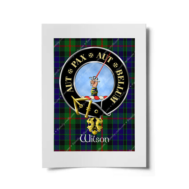 Wilson Gunn Scottish Clan Crest Ready to Frame Print - Family Crests