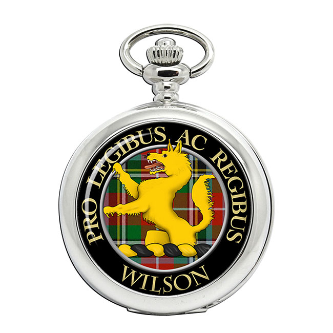 Wilson Scottish Clan Crest Pocket Watch - Family Crests