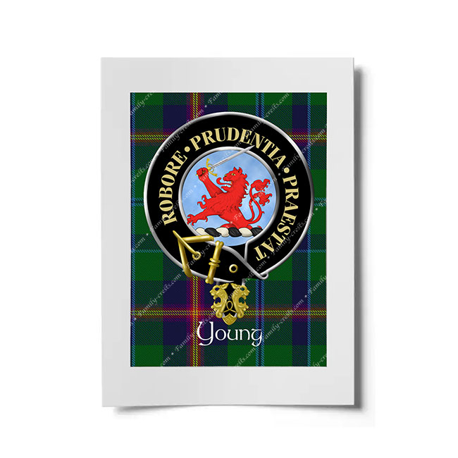 Young Scottish Clan Crest Ready to Frame Print - Family Crests