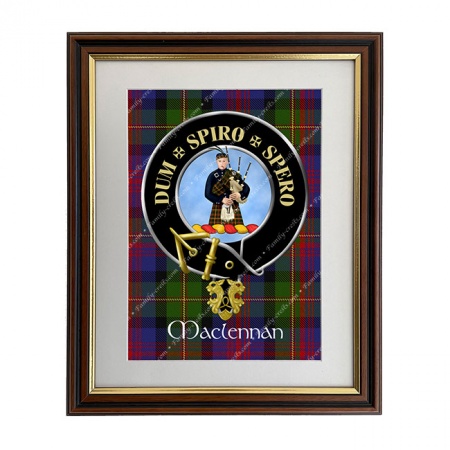 MacLennan Scottish Clan Crest Ready to Frame Print - Family Crests
