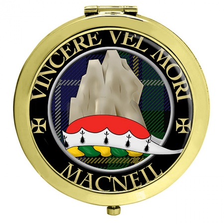 MacNeil (Vincere vel mori motto) Scottish Clan Crest Compact Mirror ...