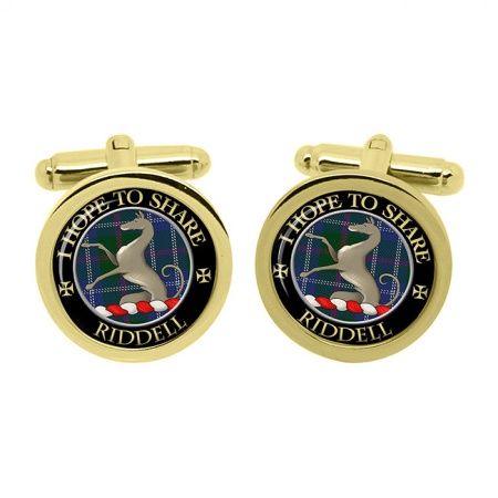 Riddell Scottish Clan Crest Cufflink and Tie Clip Set - Family Crests